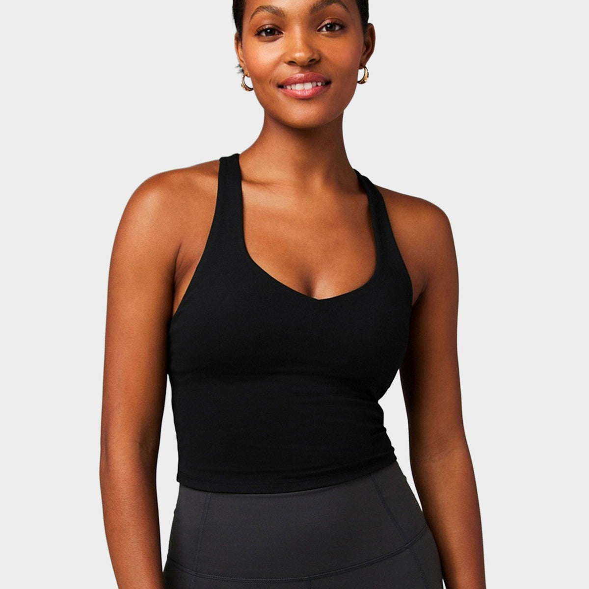Fabletics Anywhere Cropped Built-In Bra Tank – JD Sports Philippines
