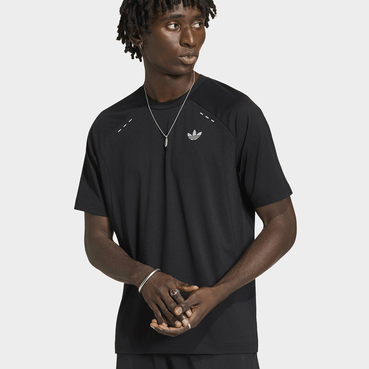 adidas Originals Tech Trefoil Essentials Polyester Tee – JD Sports ...